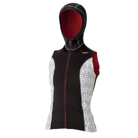 GULL FIR HOODVEST 2mm×3mm 女款拉鍊頭套背心